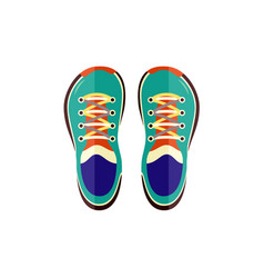 Fashion background with sports boots sneakers Vector Image