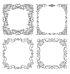 Frame labels set vintage Royalty Free Vector Image