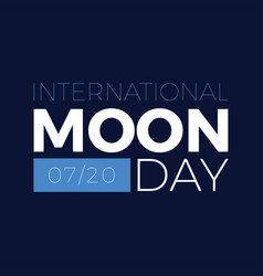 Moon day poster Royalty Free Vector Image - VectorStock
