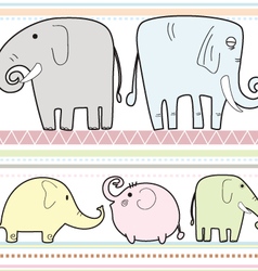 Cartoon zoo elephant Royalty Free Vector Image