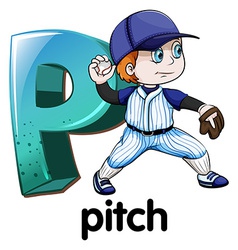 Things that start with the letter p Royalty Free Vector