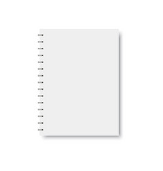 Realistic iron spiral notebook bind calendar Vector Image