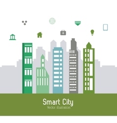 Set of smart city icons vector by Palau83 - Image #12038369 - VectorStock