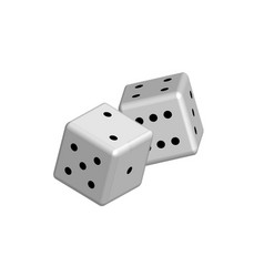 White dice vector by Cowpland - Image #1941751 - VectorStock