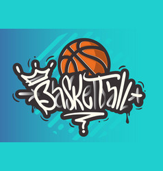 Basketball hoop and a ball design graphic Vector Image