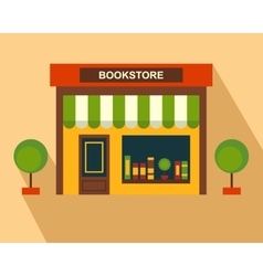 Bookstore icon in cartoon style isolated on white Vector Image