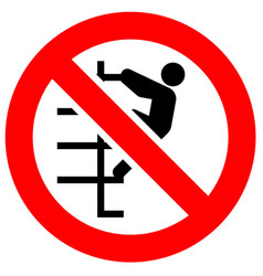 No presents red warning signs Royalty Free Vector Image