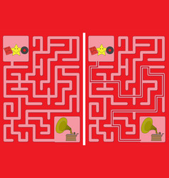 Easy grapes maze Royalty Free Vector Image - VectorStock