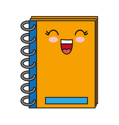 Kawaii notebook icon Royalty Free Vector Image