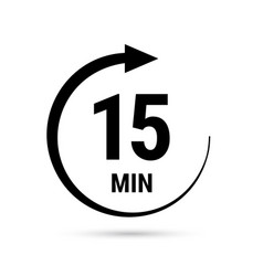 5 minutes timer stopwatch or countdown icon time Vector Image