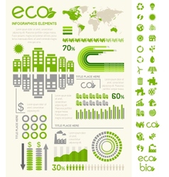 Modern ecology template design Royalty Free Vector Image