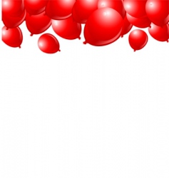 Balloons place card Royalty Free Vector Image - VectorStock
