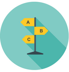 Arrows and giving directions Royalty Free Vector Image