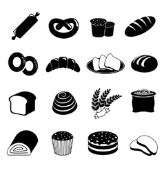 Bread icons Royalty Free Vector Image - VectorStock
