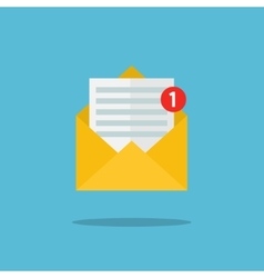 Flat design concept email icon Royalty Free Vector Image