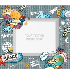 Realistic space elements set Royalty Free Vector Image