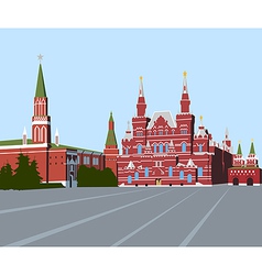 Banner with kremlin in moscow russian landmark Vector Image