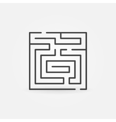 Line maze icon Royalty Free Vector Image - VectorStock