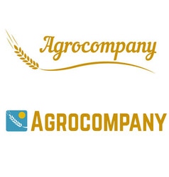 Agro farm logo design Royalty Free Vector Image
