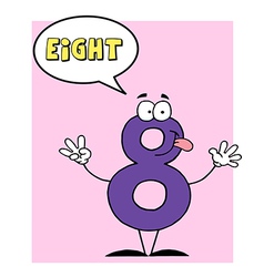 Cartoon digits Royalty Free Vector Image - VectorStock