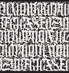 Vintage gothic typeface Royalty Free Vector Image