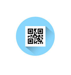 Smart phone scanning qr code icon barcode scan Vector Image
