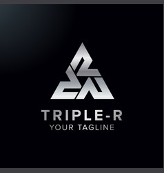 Letter logo l4 triangle shape branding Royalty Free Vector