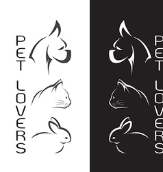 Pets logos design set Royalty Free Vector Image