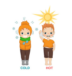 Hot weather boy Royalty Free Vector Image - VectorStock