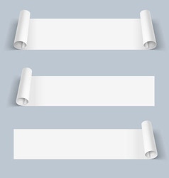 White paper long collections Royalty Free Vector Image