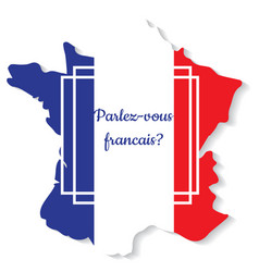 Logo 481 french language class Royalty Free Vector Image