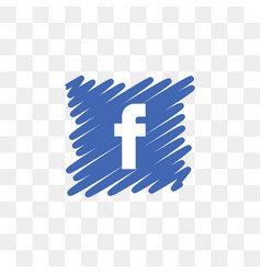 Facebook social media icon design template Vector Image