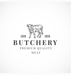 Farm fresh poultry abstract sign sticker Vector Image