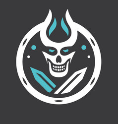 Yeti monster silhouette sign Royalty Free Vector Image