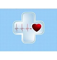 Normal electrocardiogram ecg eps 8 Royalty Free Vector Image