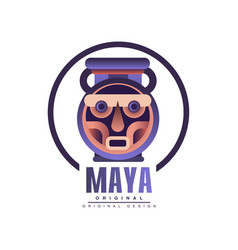 Mayan indian maya civilization character Vector Image