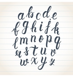 Calligraphy lettering script font a set hand Vector Image