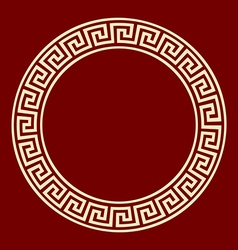 Ancient greek round meander key Royalty Free Vector Image