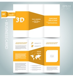 Modern brochure design template Royalty Free Vector Image