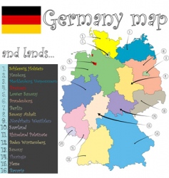 Map of europe with country borders isolate Vector Image