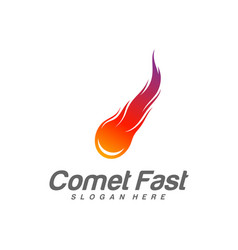 Comet falling down fast Royalty Free Vector Image