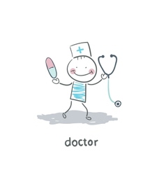 Doctor theme image 7 Royalty Free Vector Image