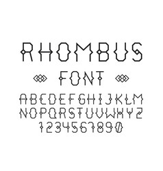 Vintage gothic font with shadow Royalty Free Vector Image