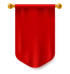 Red cape realistic draped scarlet cloak drapery Vector Image