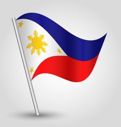 Philippines and saudi arabia flags crossed flat Vector Image