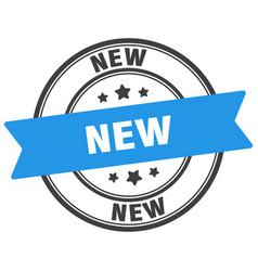 New stamp label on transparent background Vector Image