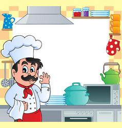 Female cook theme image 1 Royalty Free Vector Image