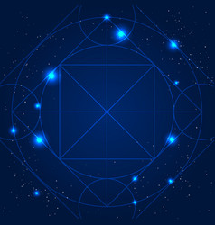 Magic geometry signs Royalty Free Vector Image