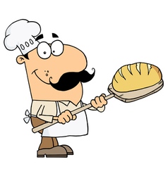 Cartoon baker Royalty Free Vector Image - VectorStock