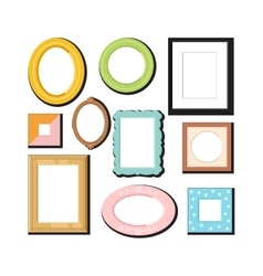 Set of cartoon picture frames Royalty Free Vector Image
